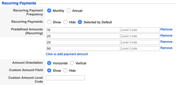 Creating Predefined Amounts and displaying Custom Amount Field for a Donation form – Soapbox ...